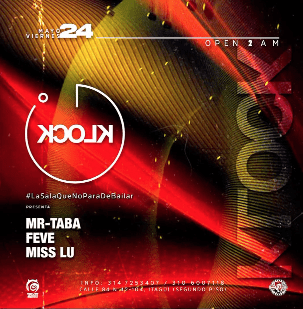 Mr Taba - @klock_club - Where? Que hay para hacer hoy