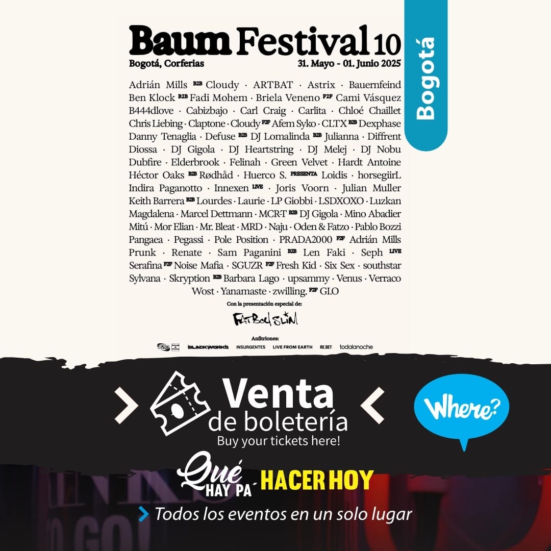 Baum Festival 2025-@baumfestival -Eventos Bogota - Where? Que hay para ...